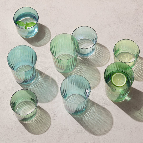 Colorful Glassware | Modern Glassware | Studio Wallflower