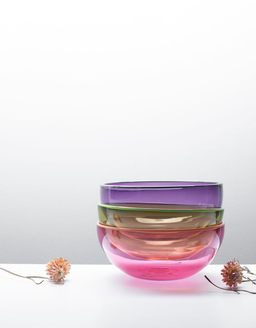 Colorful Glassware | Modern Glassware | Studio Wallflower