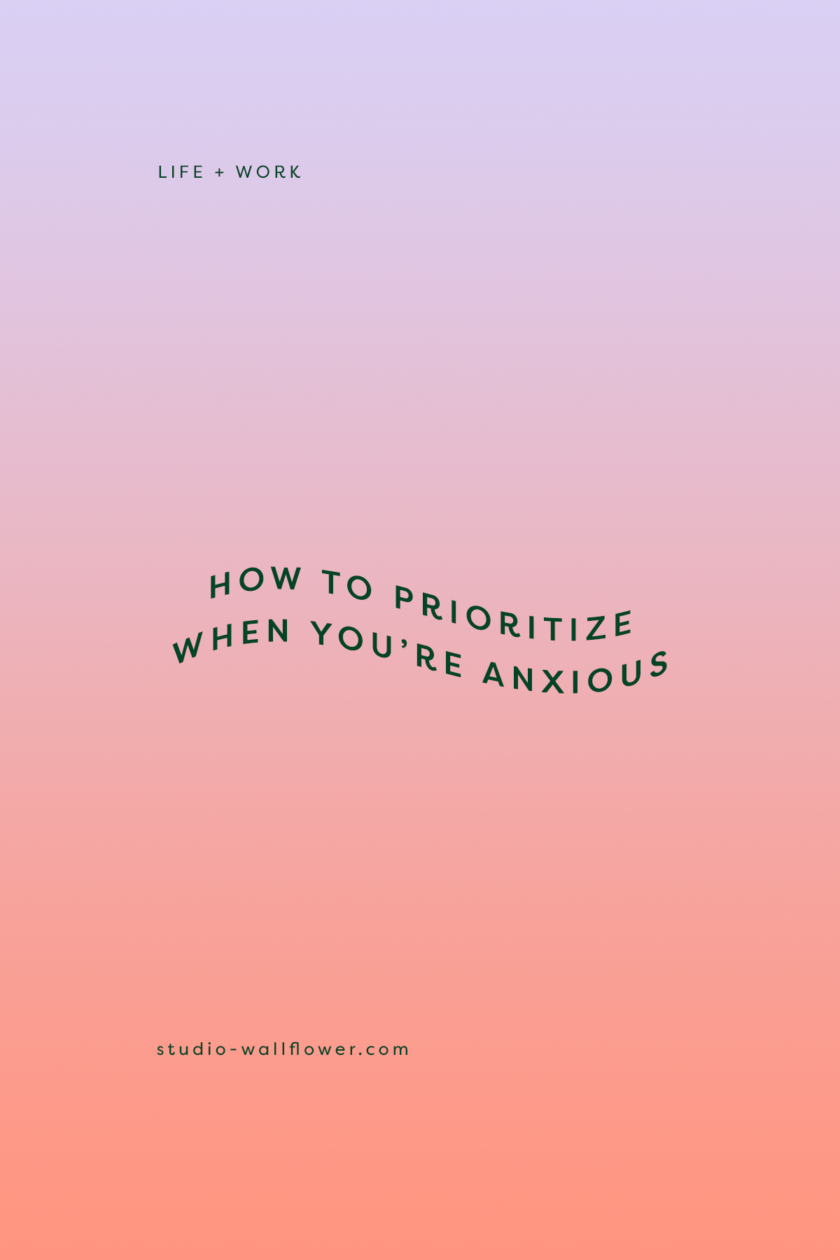 How To Prioritize When You're Anxious | Productivity Tips | Wallflower