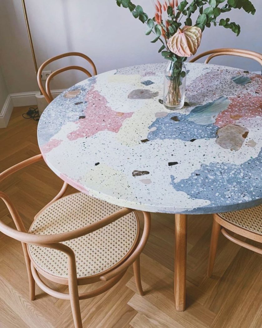 Terrazzo Tables by Kentholz Sustainable Furniture | wallflower blog