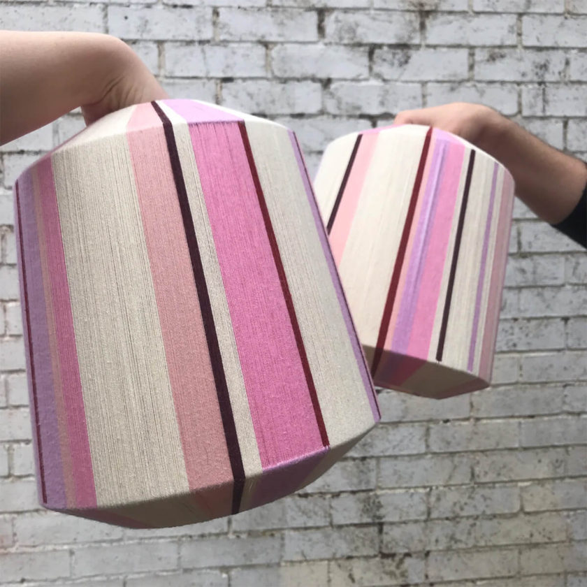 Handmade Lampshades | Yarn Wrapped Lampshade on Etsy