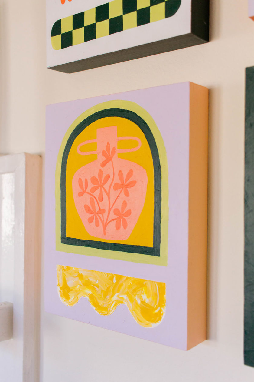 Vase of Flowers Painting by Grown Wild Paper Co x wallflower