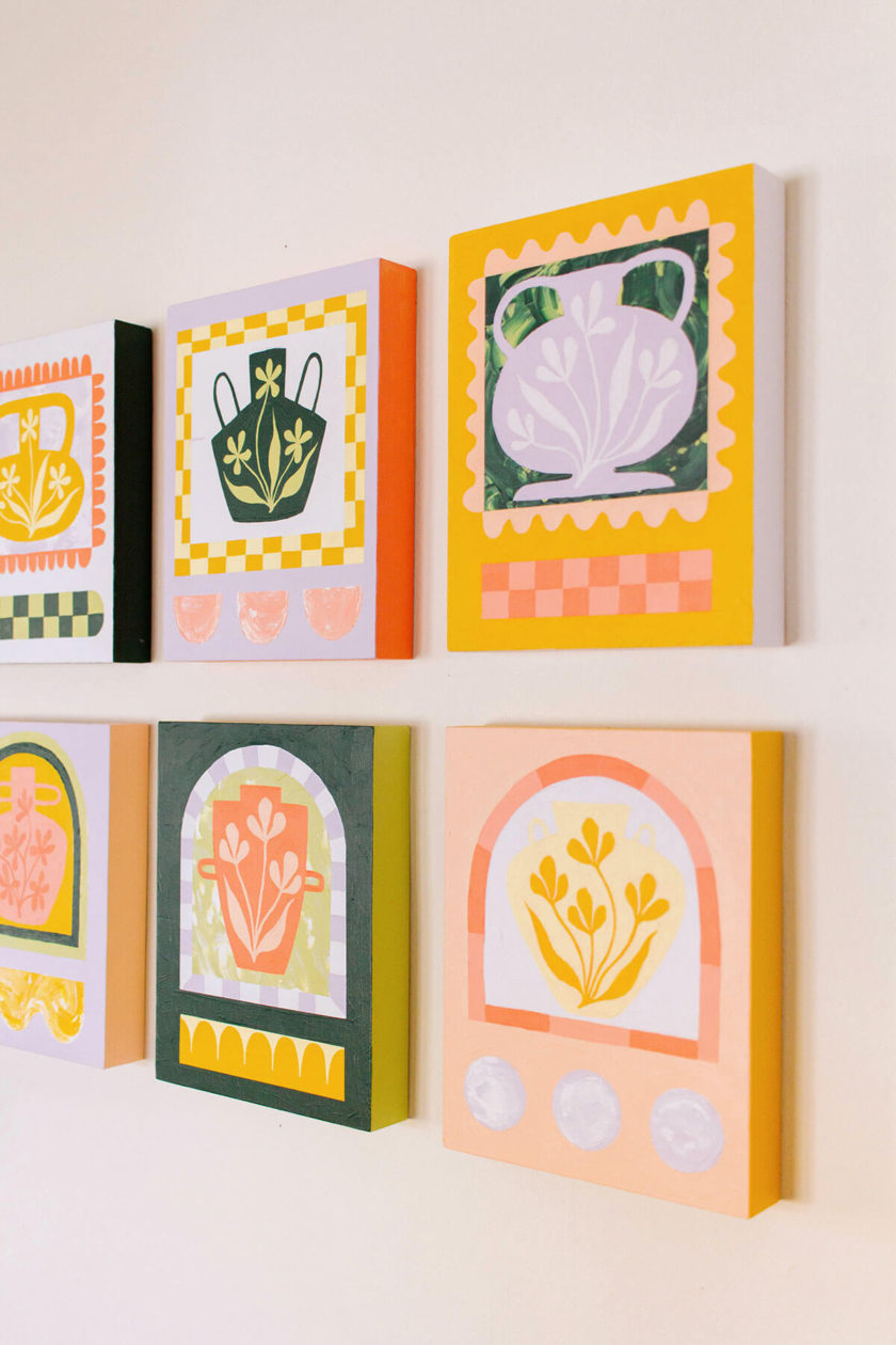 Vase of Flowers Painting by Grown Wild Paper Co x wallflower