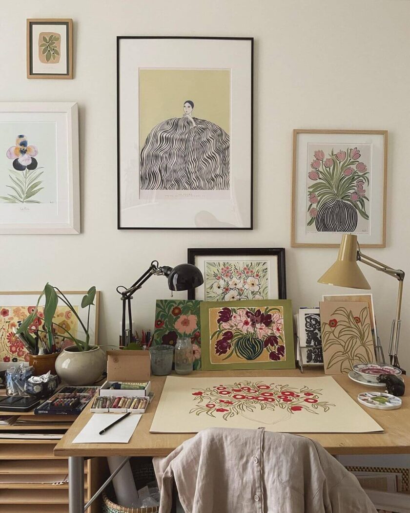 Art Studio Inspiration - Inspiring Artist Studios | wallflower