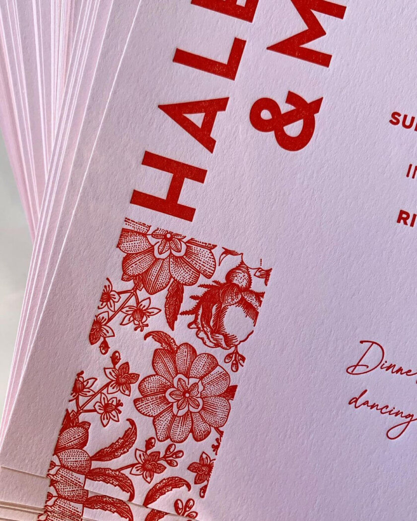 Letterpress Stationery & Invitation Designs We Love | wallflower