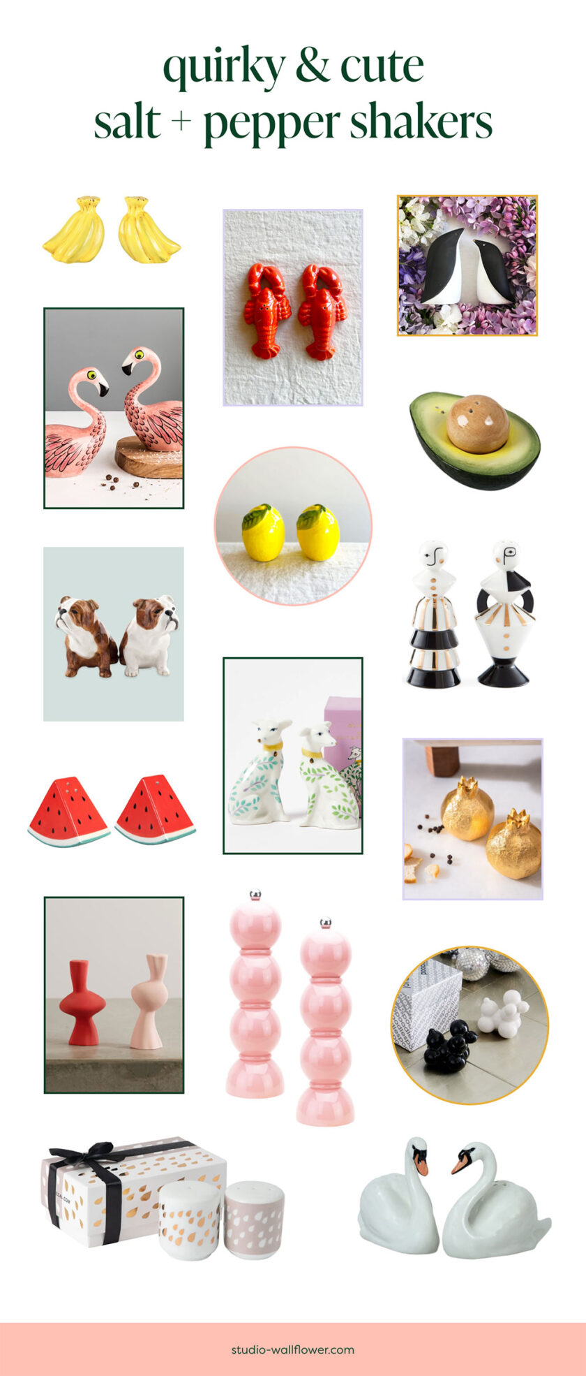 Salt and Pepper Shakers | shop unique salt + pepper mills