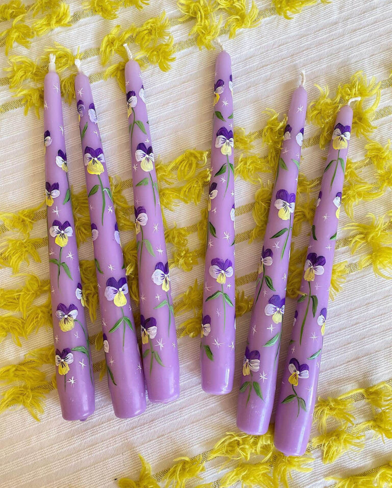 It's Pansy Season - Pansy Art & Decor Trend via wallflower