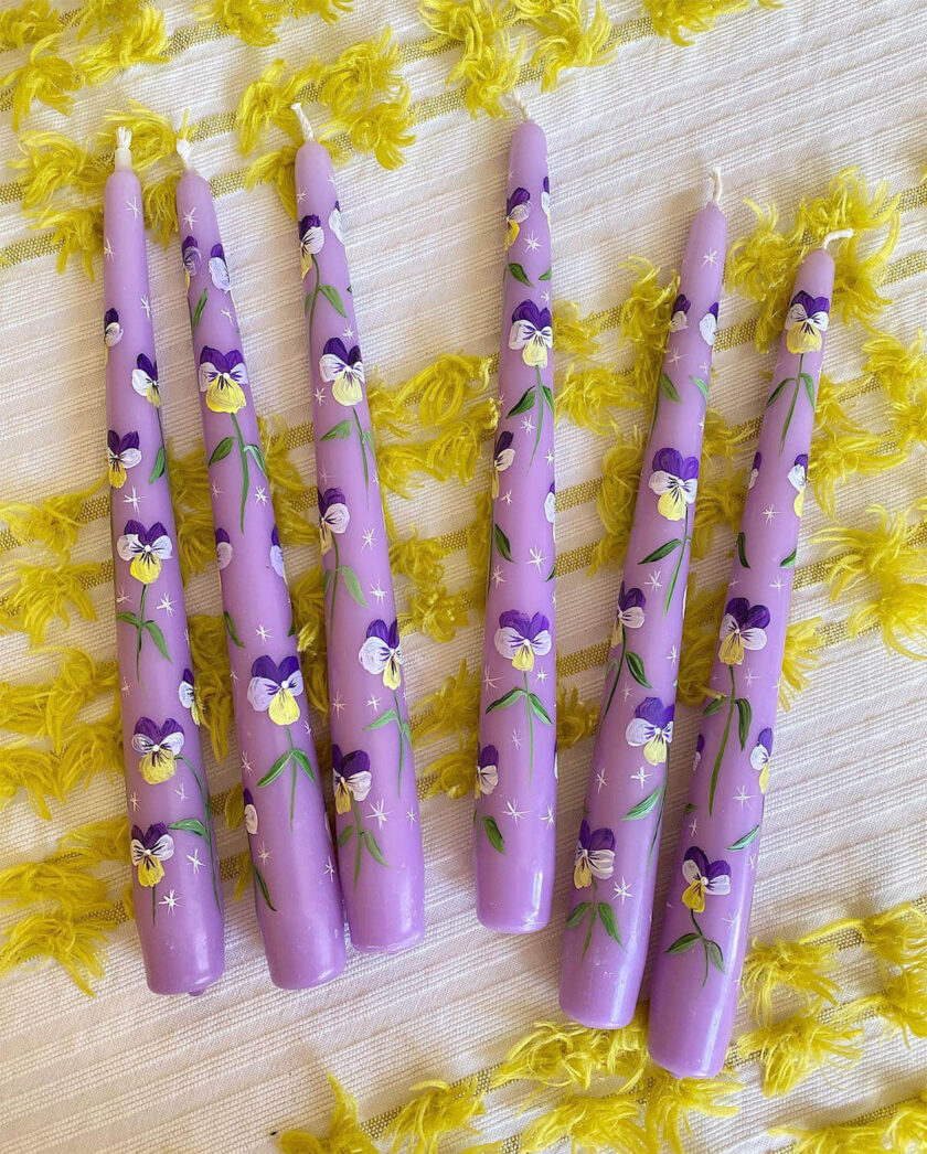 It's Pansy Season - Pansy Art & Decor Trend via wallflower