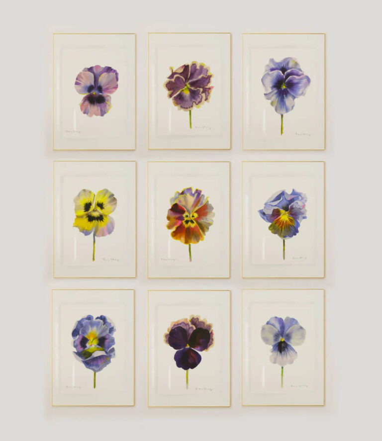 It's Pansy Season - Pansy Art & Decor Trend via wallflower