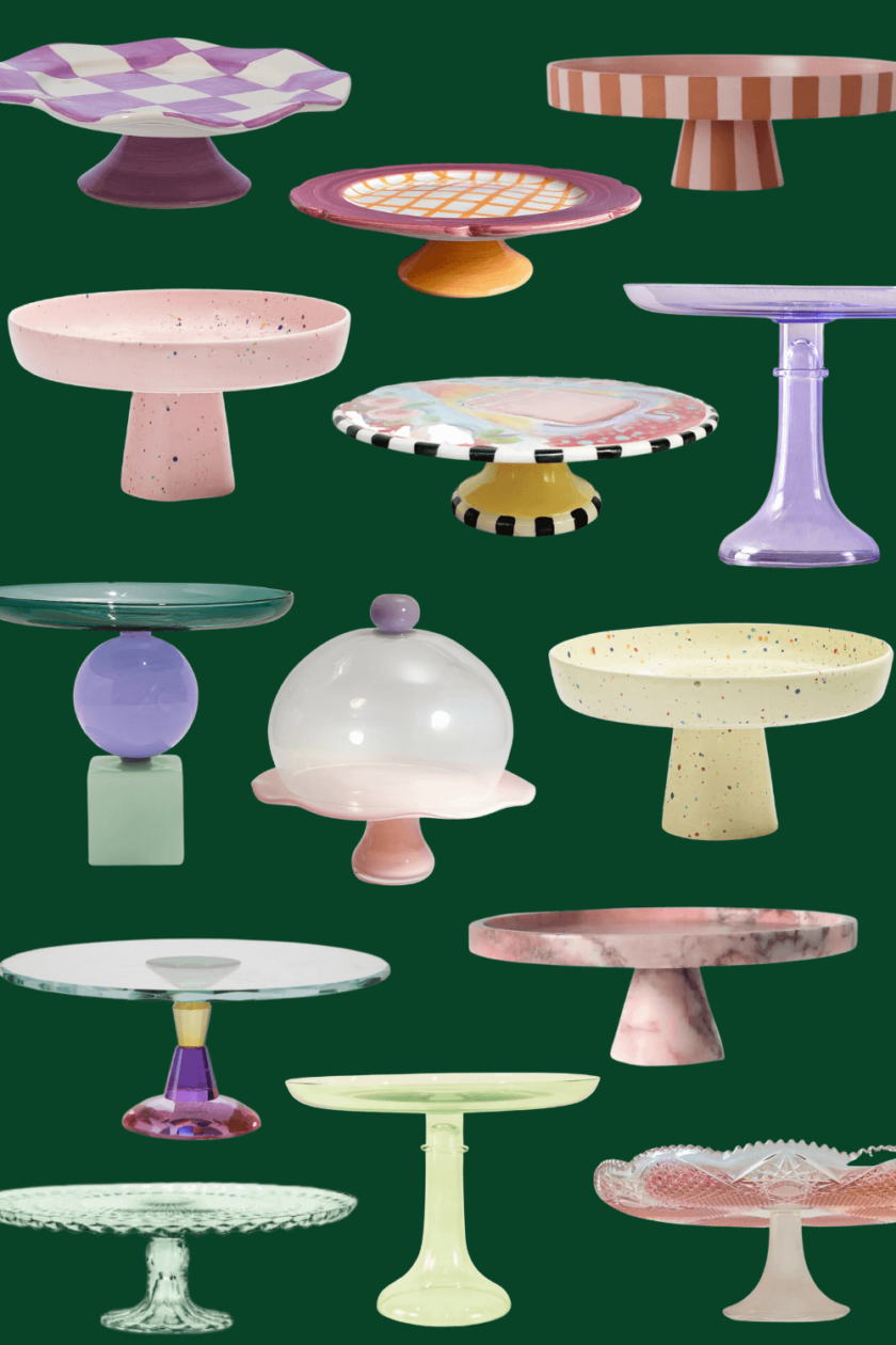 Cake Stands | Modern Colorful Cake Stands | Studio Wallflower