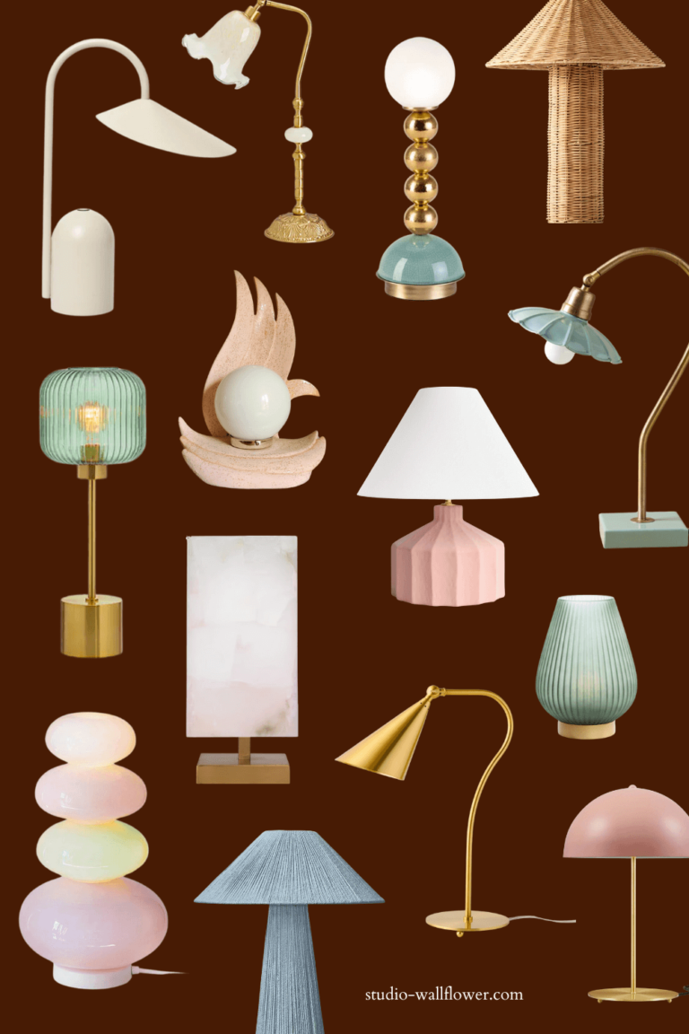 Cute Lamps in Pink Pastels - Where to Buy Unique Table Lamps